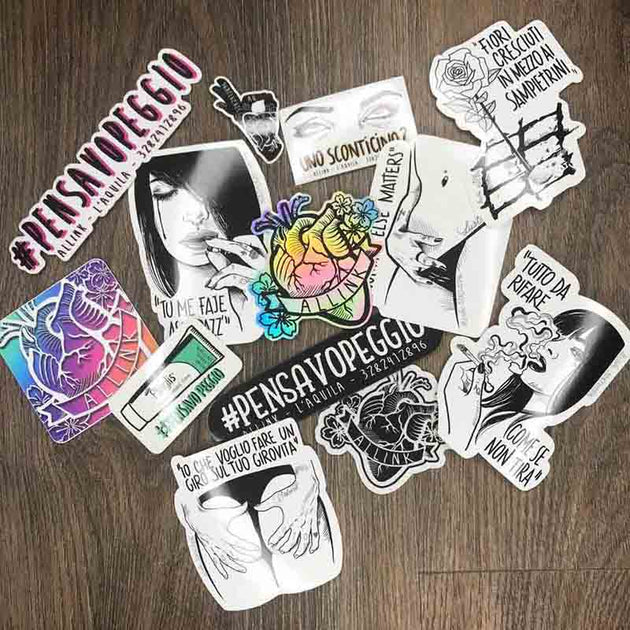 FULL SET di Stickers - Adesivi adatti a riempire quello che vuoi ...